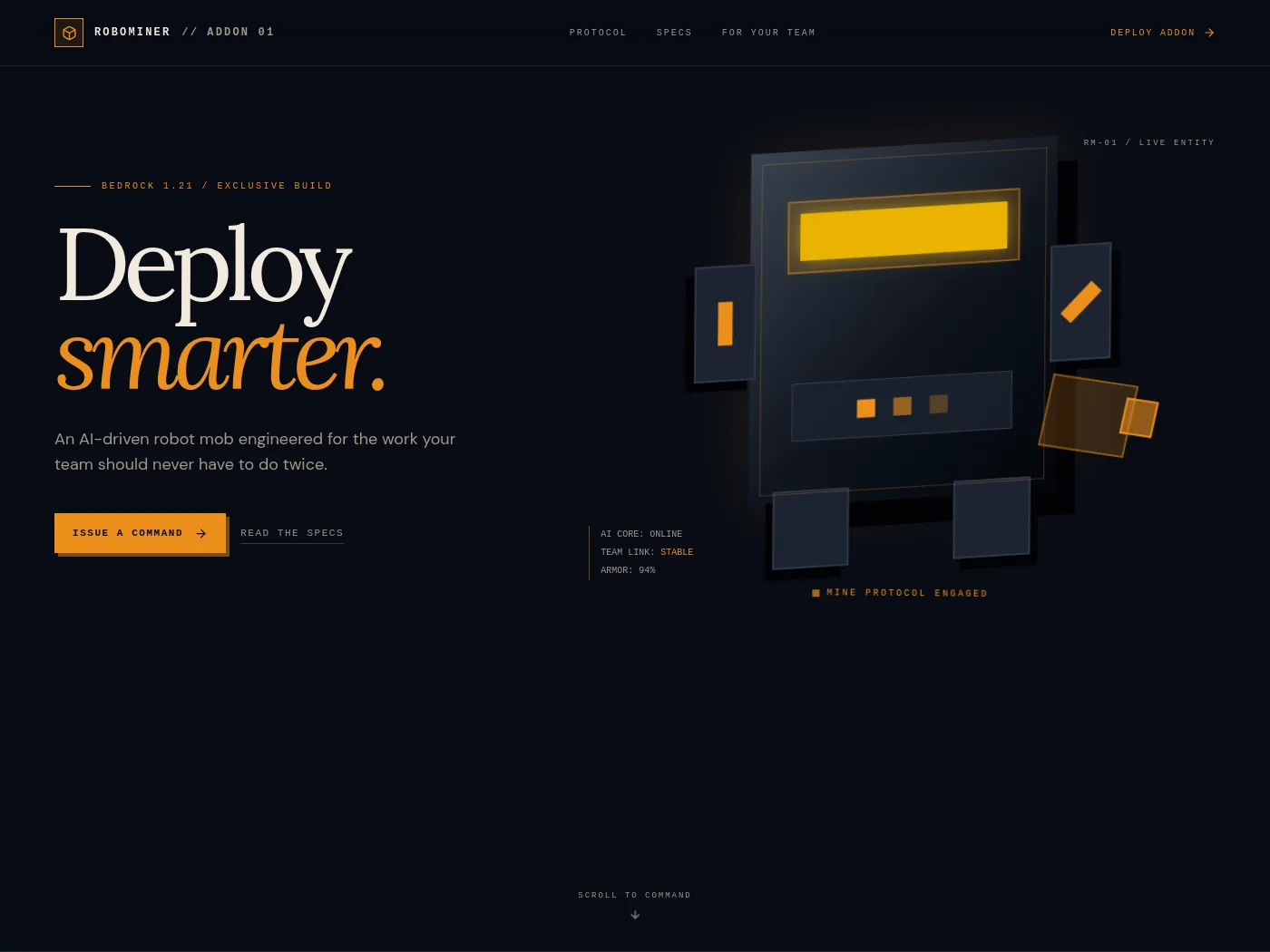 RoboMiner Addon