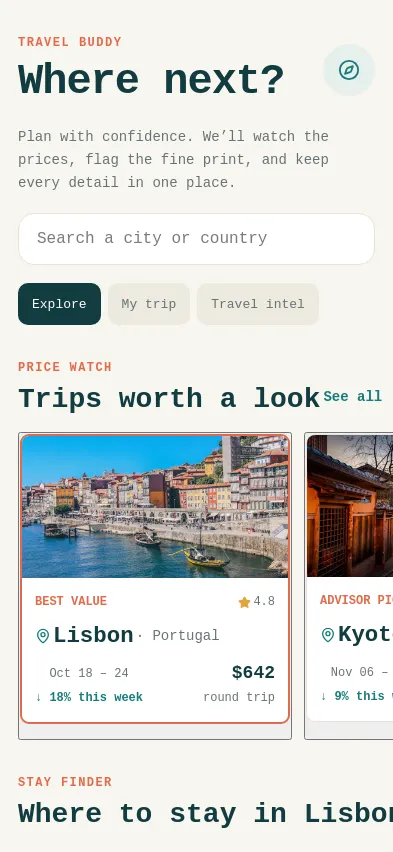 Travel Buddy App