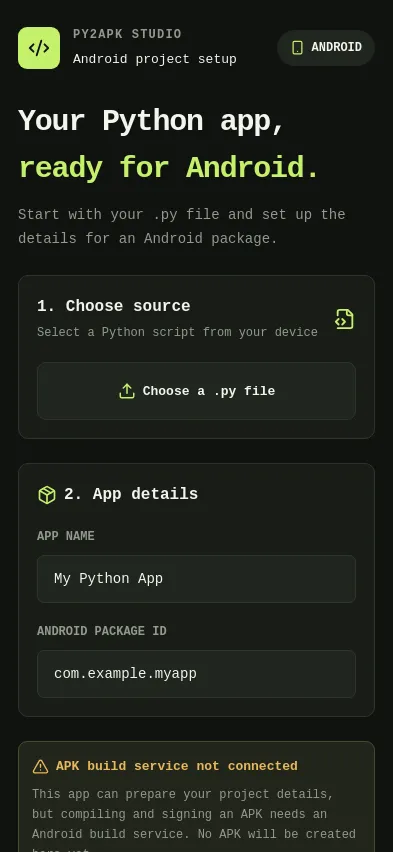 Py2APK Converter