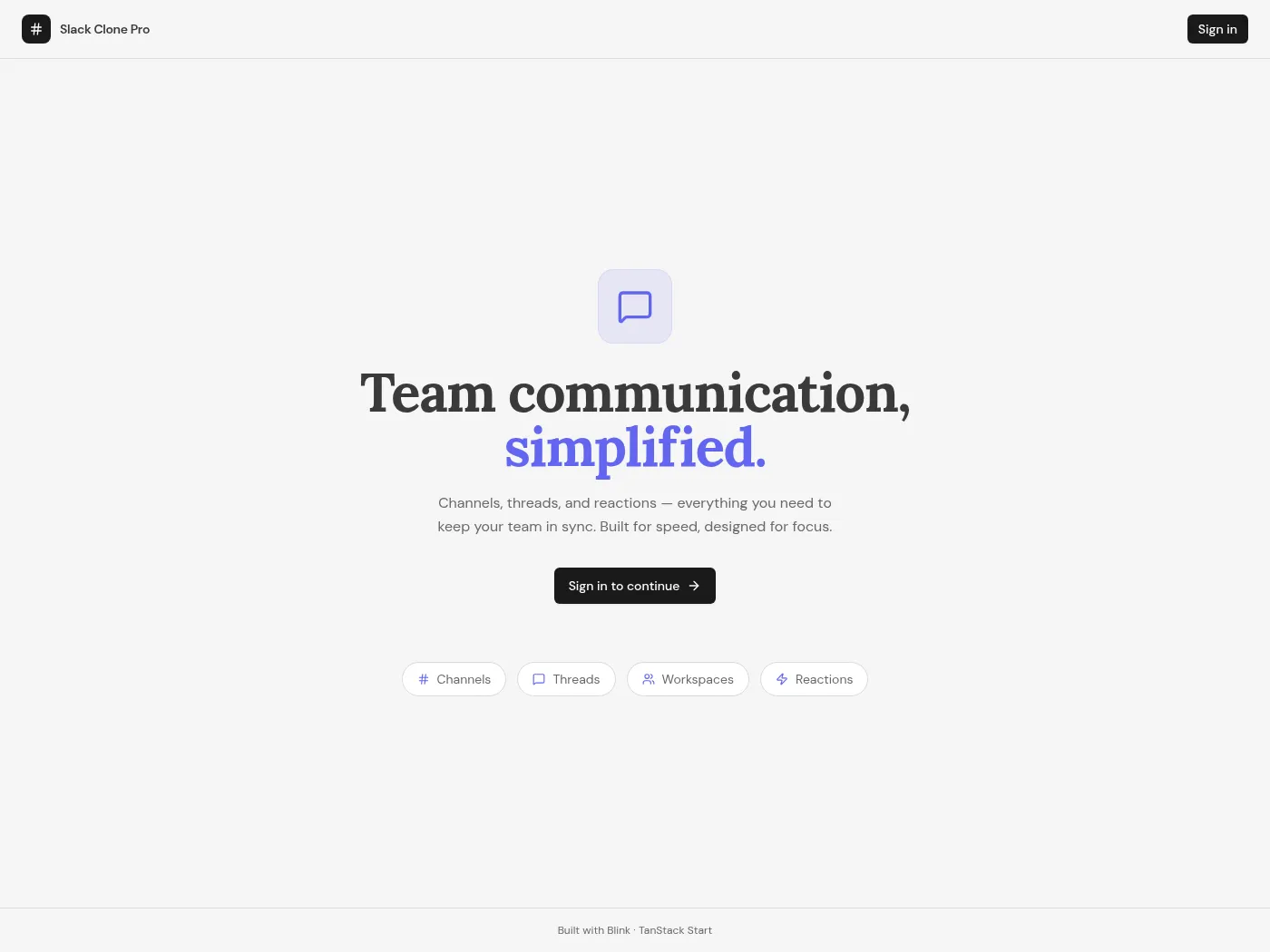 Slack Clone Pro