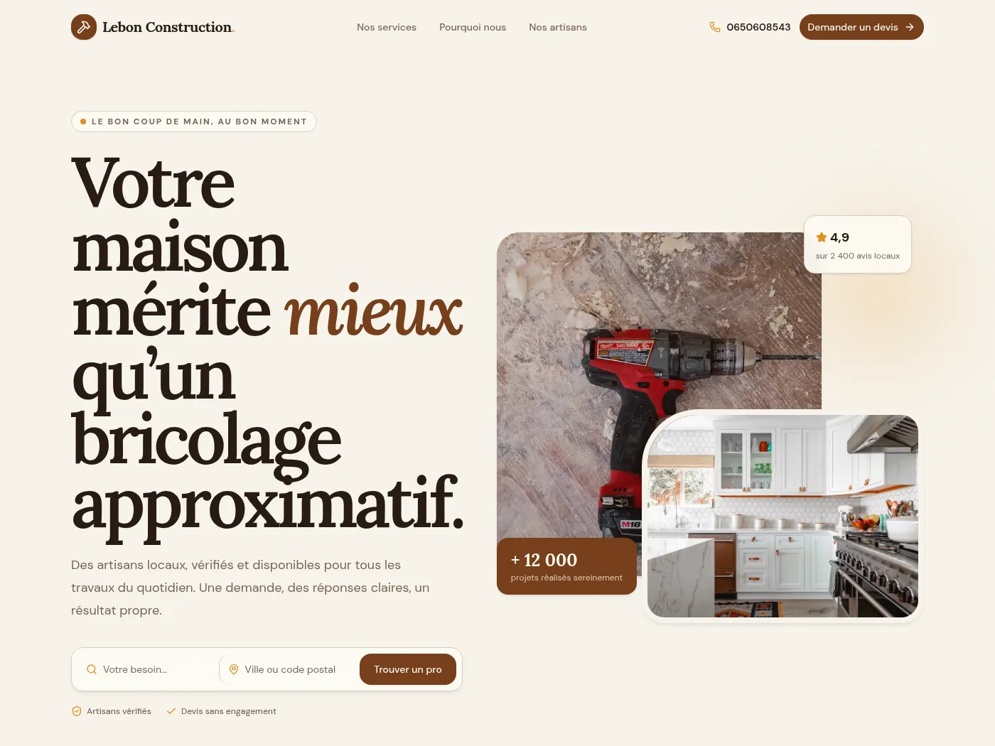 Multiservices Bricolage Hub