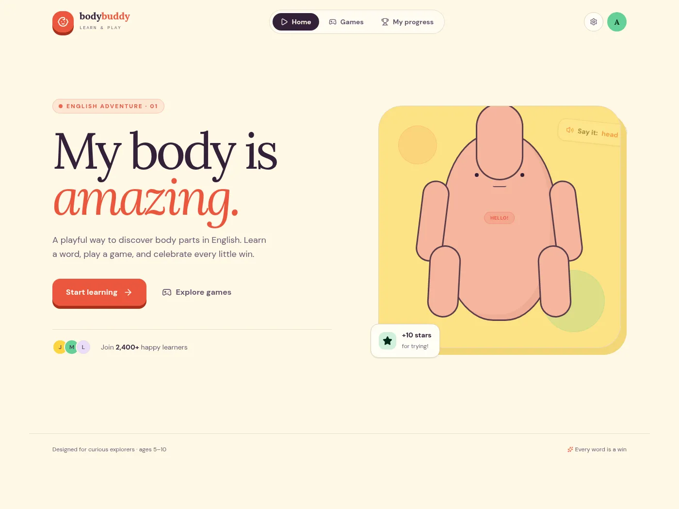 Body Parts Kids App