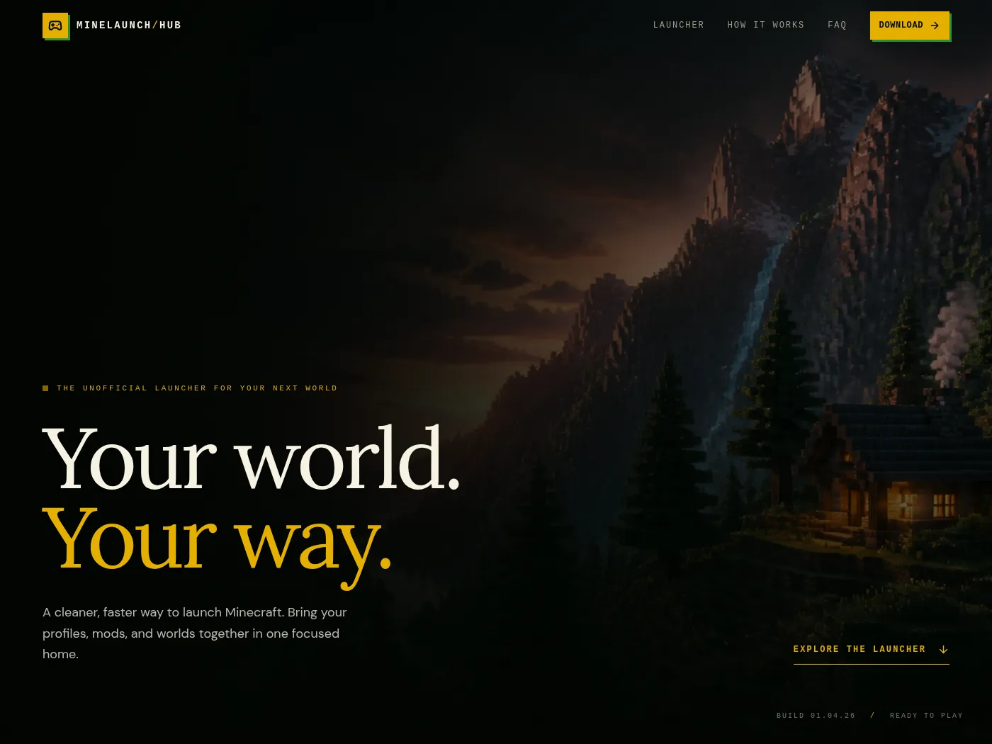 MineLaunch Hub