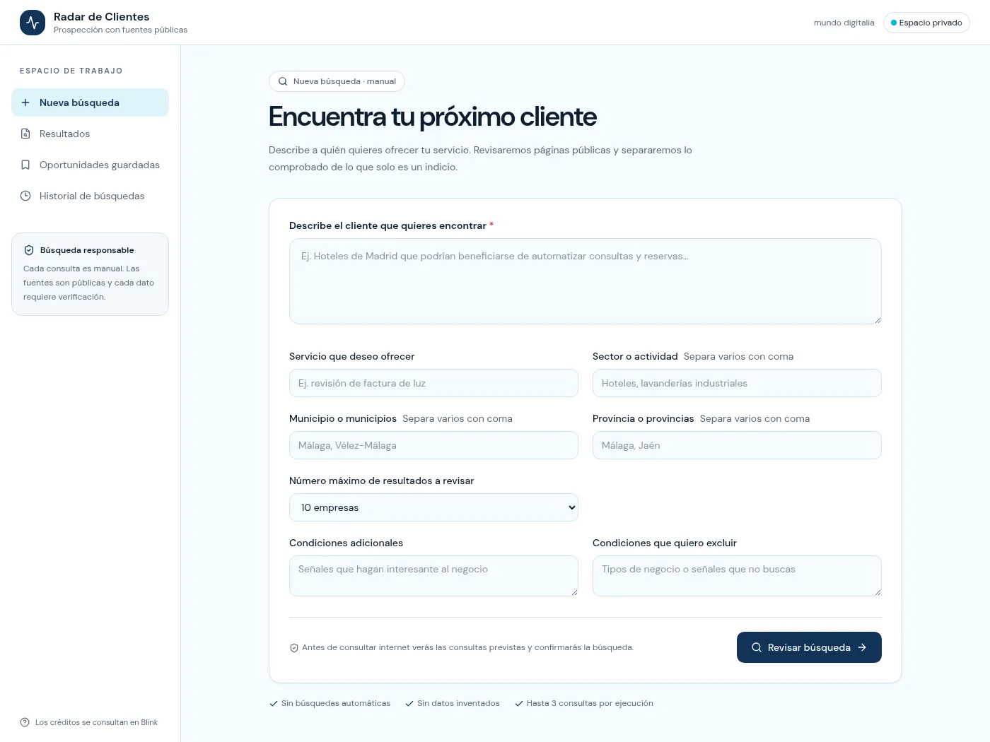 Radar de Clientes