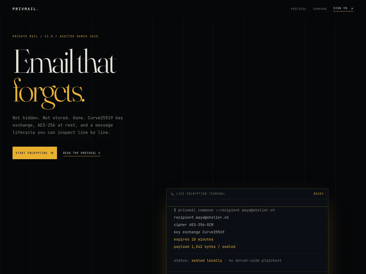 Privmail Editorial Web