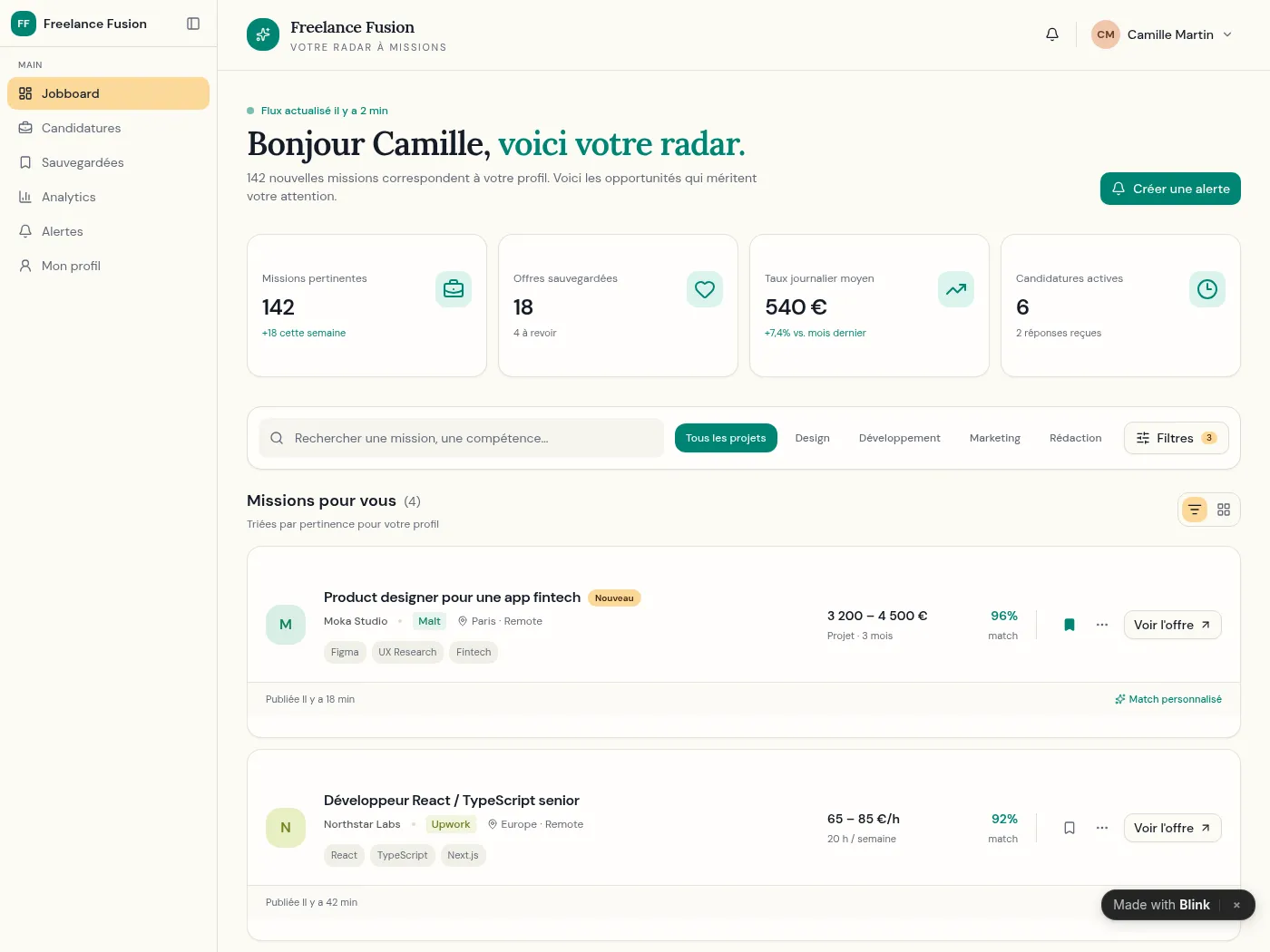 Freelance Fusion SaaS