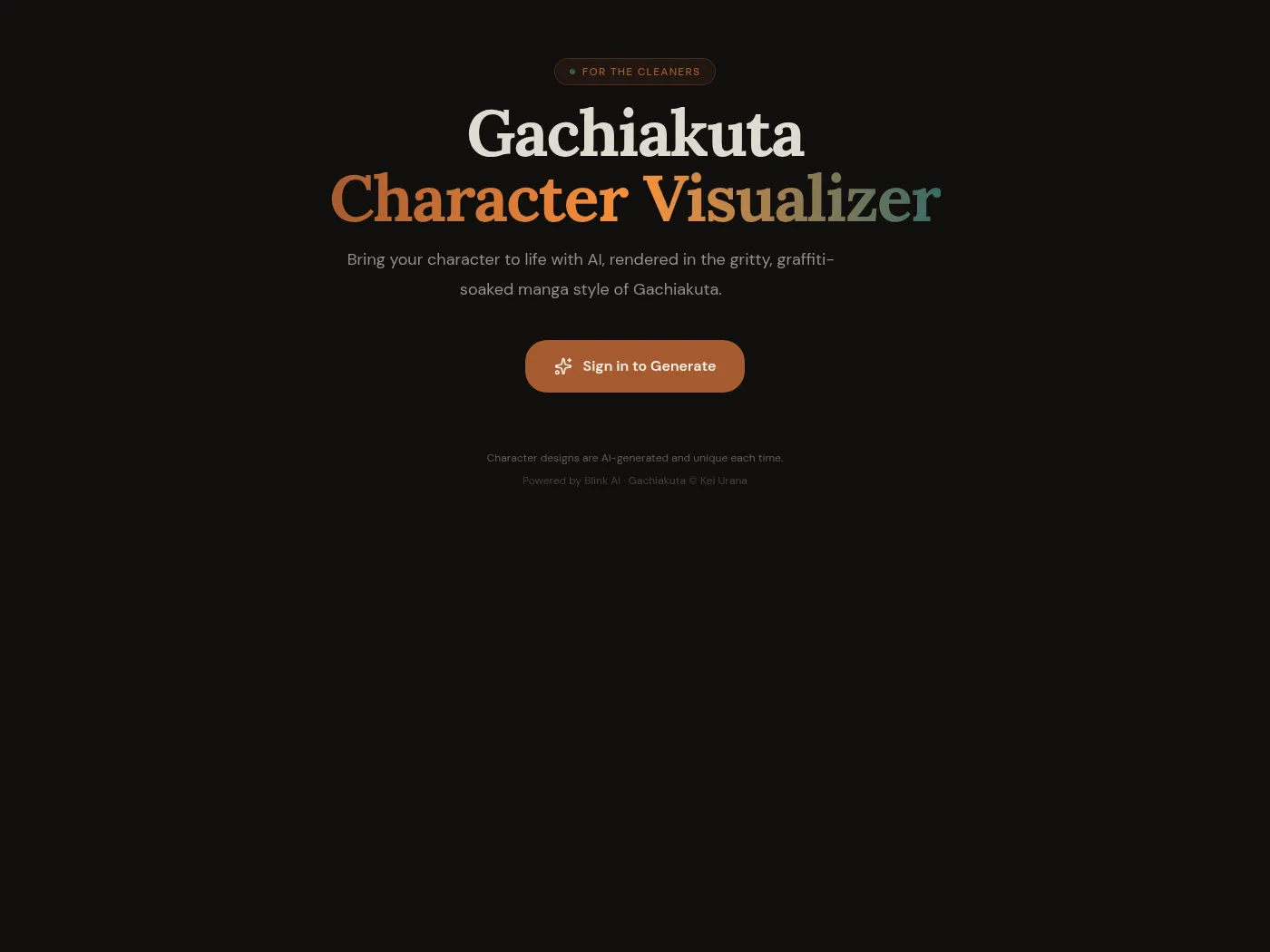 Gachiakuta Character Visualizer