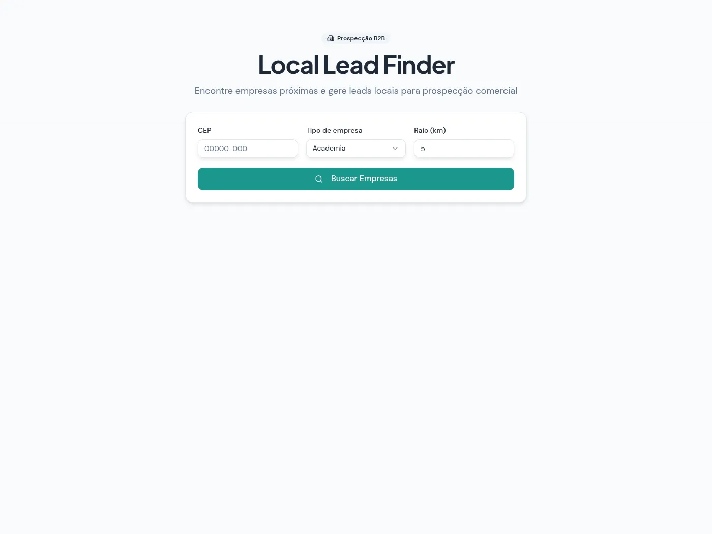 Local Lead Finder