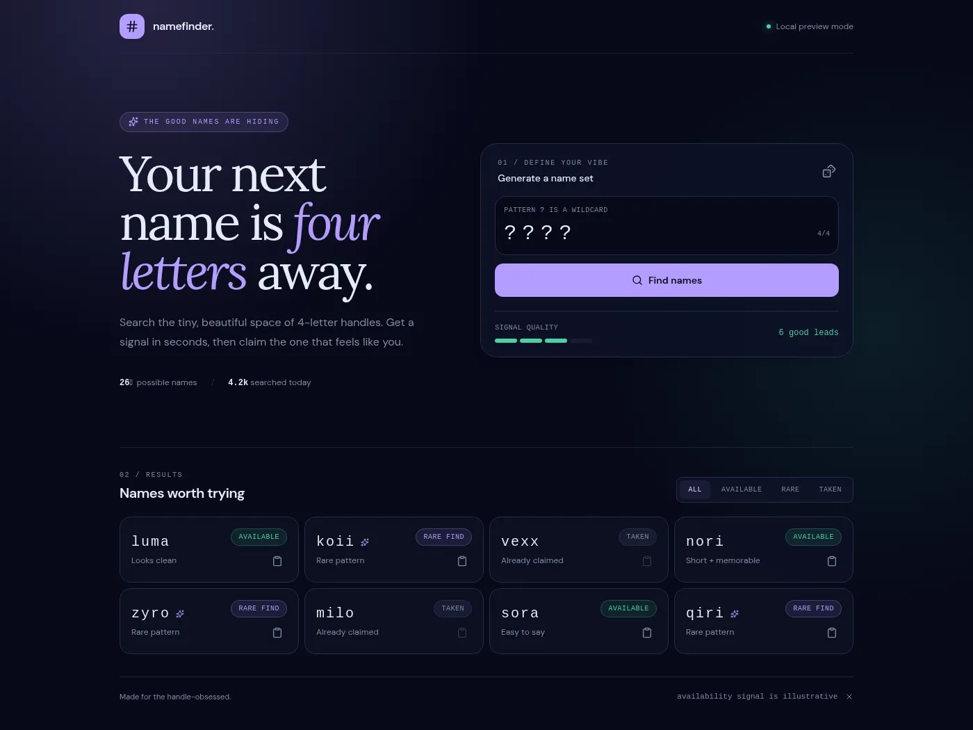 Discord Name Finder