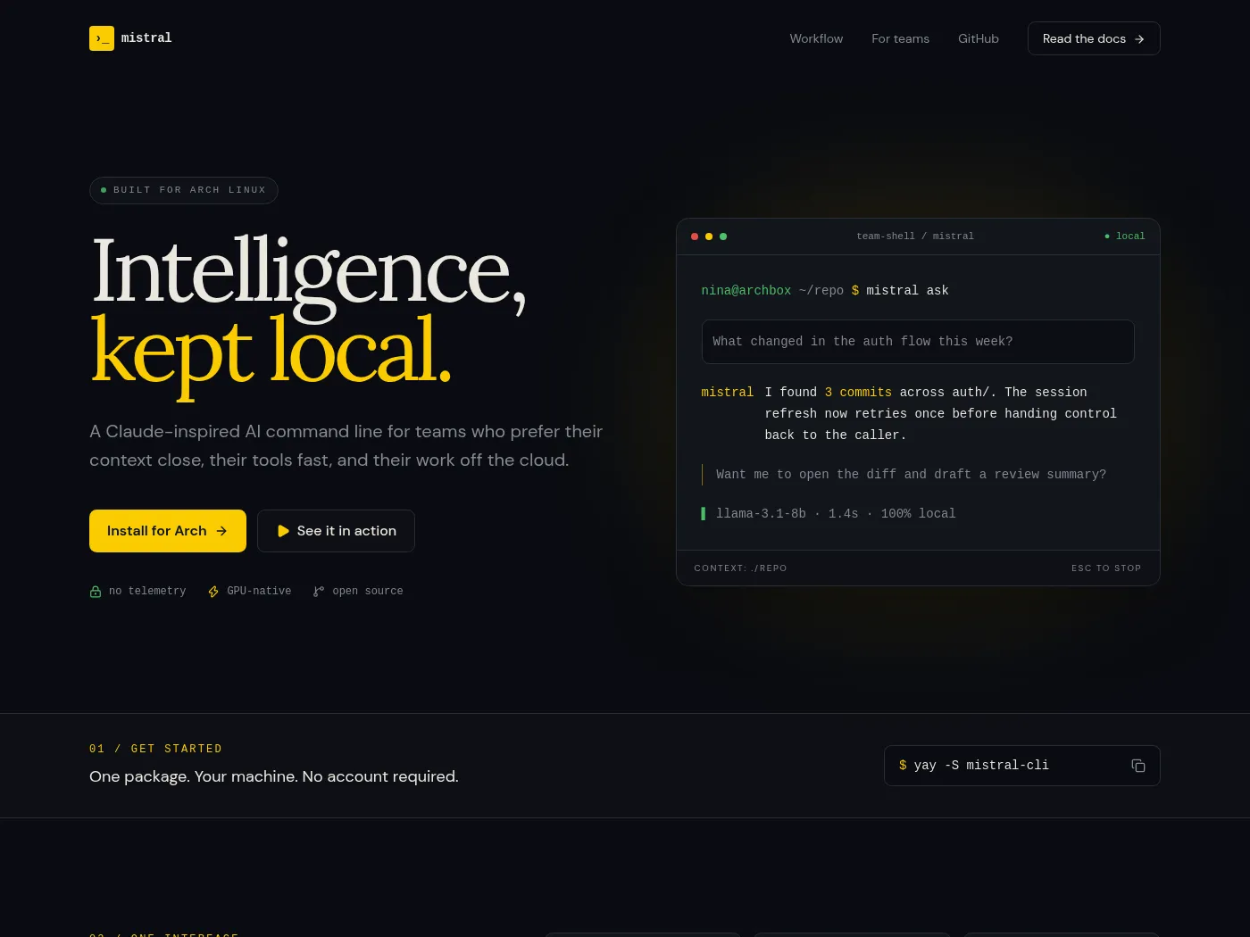 Local AI CLI Arch