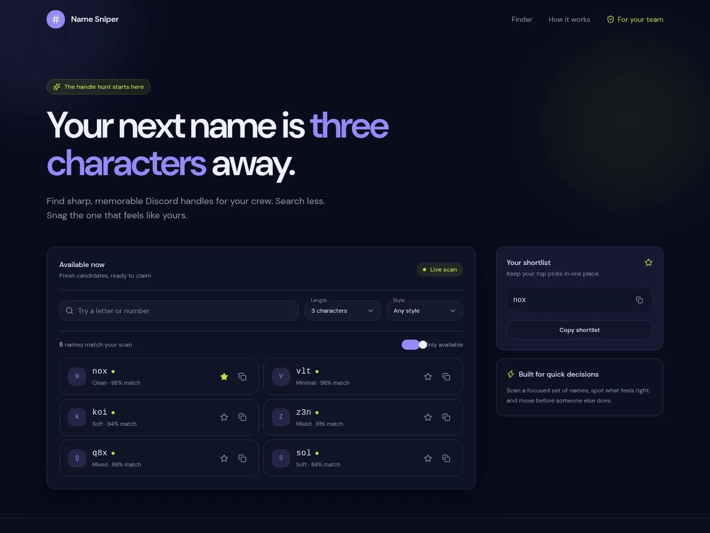 Discord Name Sniper