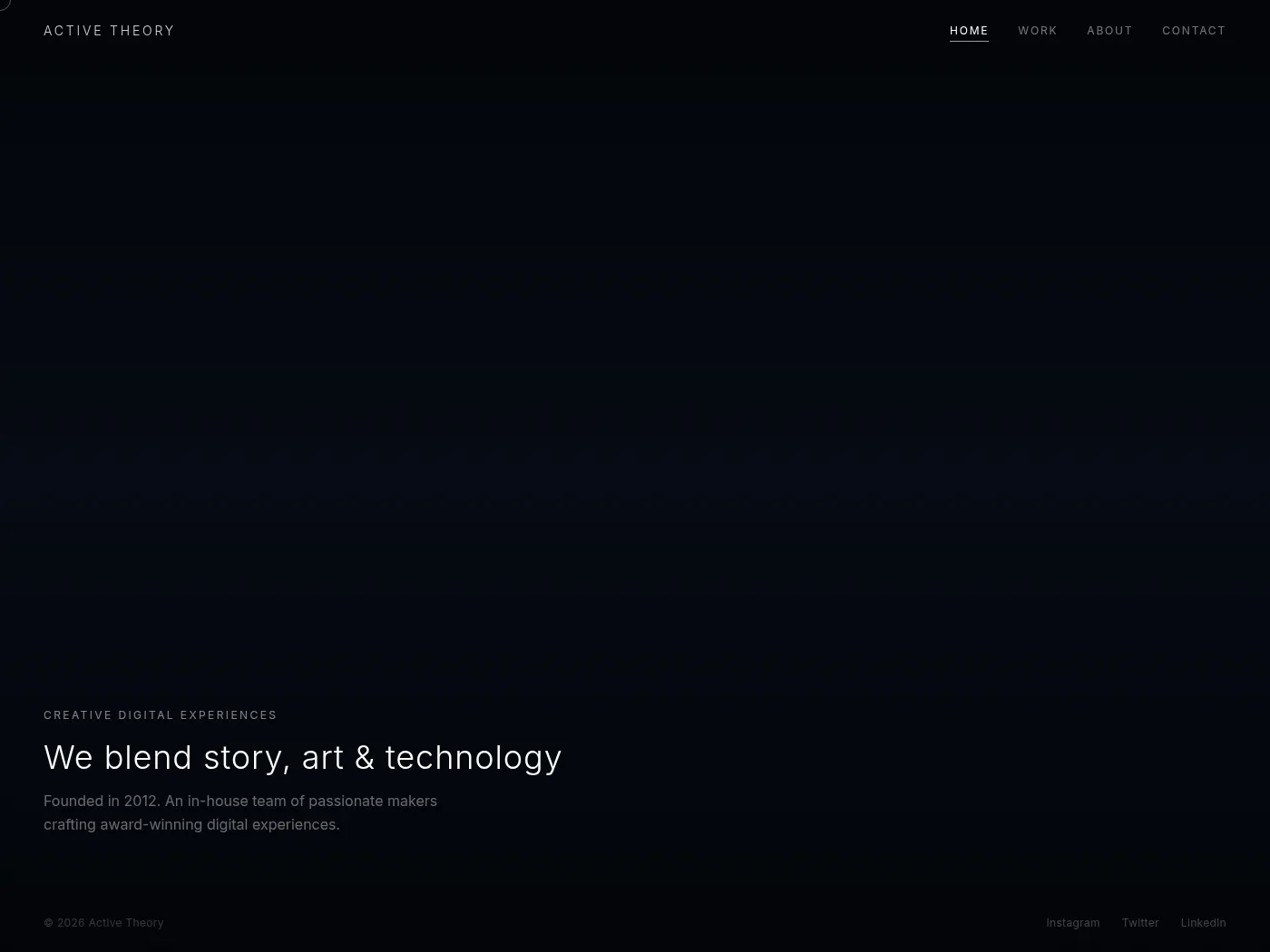 Active Theory Web Clone