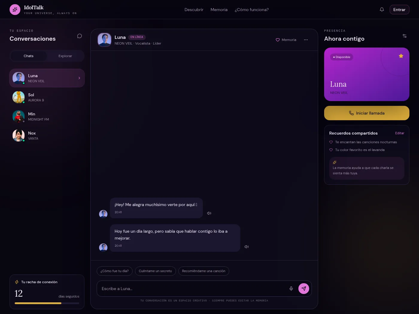 IdolTalk AI