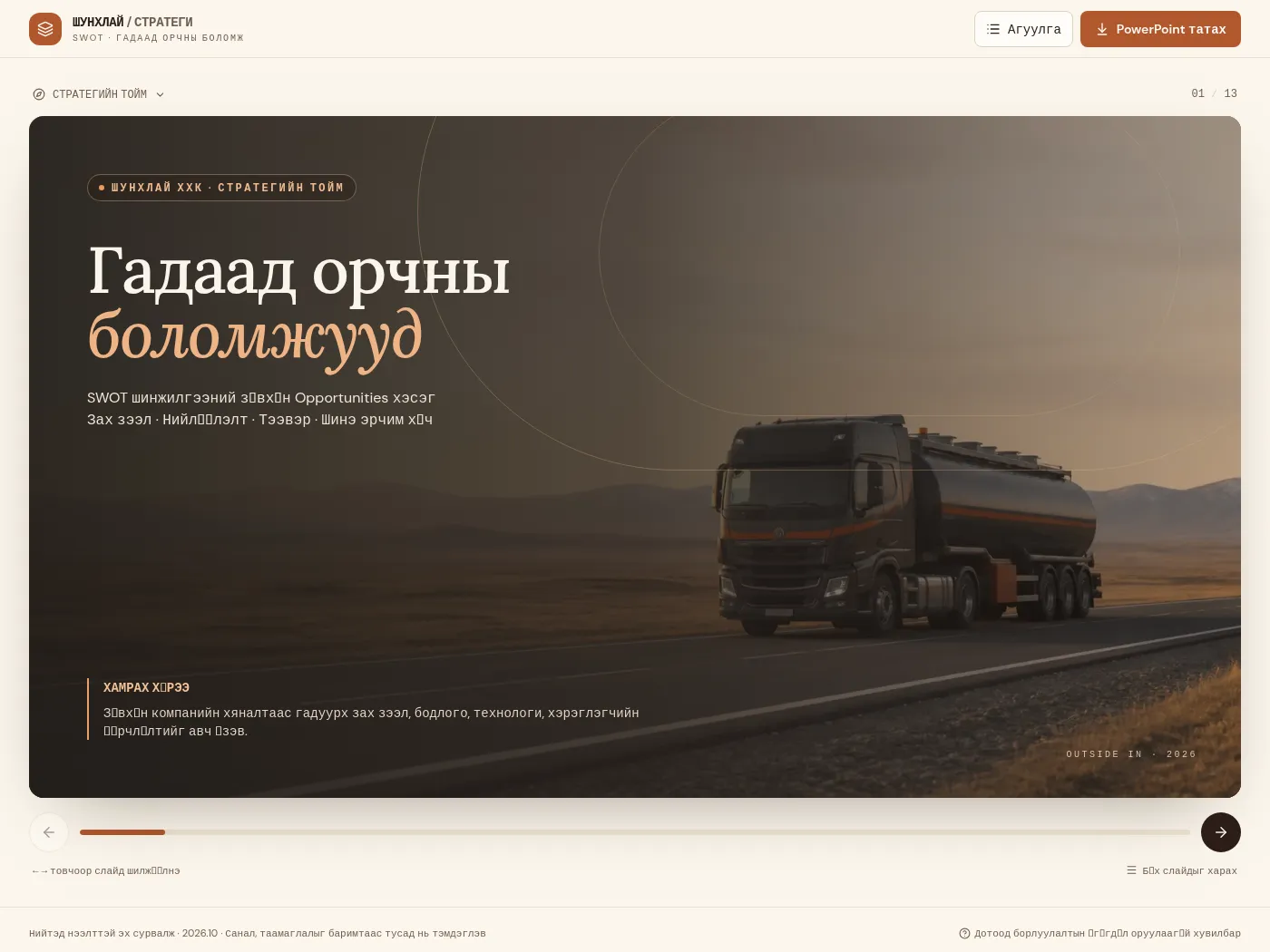 Шунхлай Боломж PPT