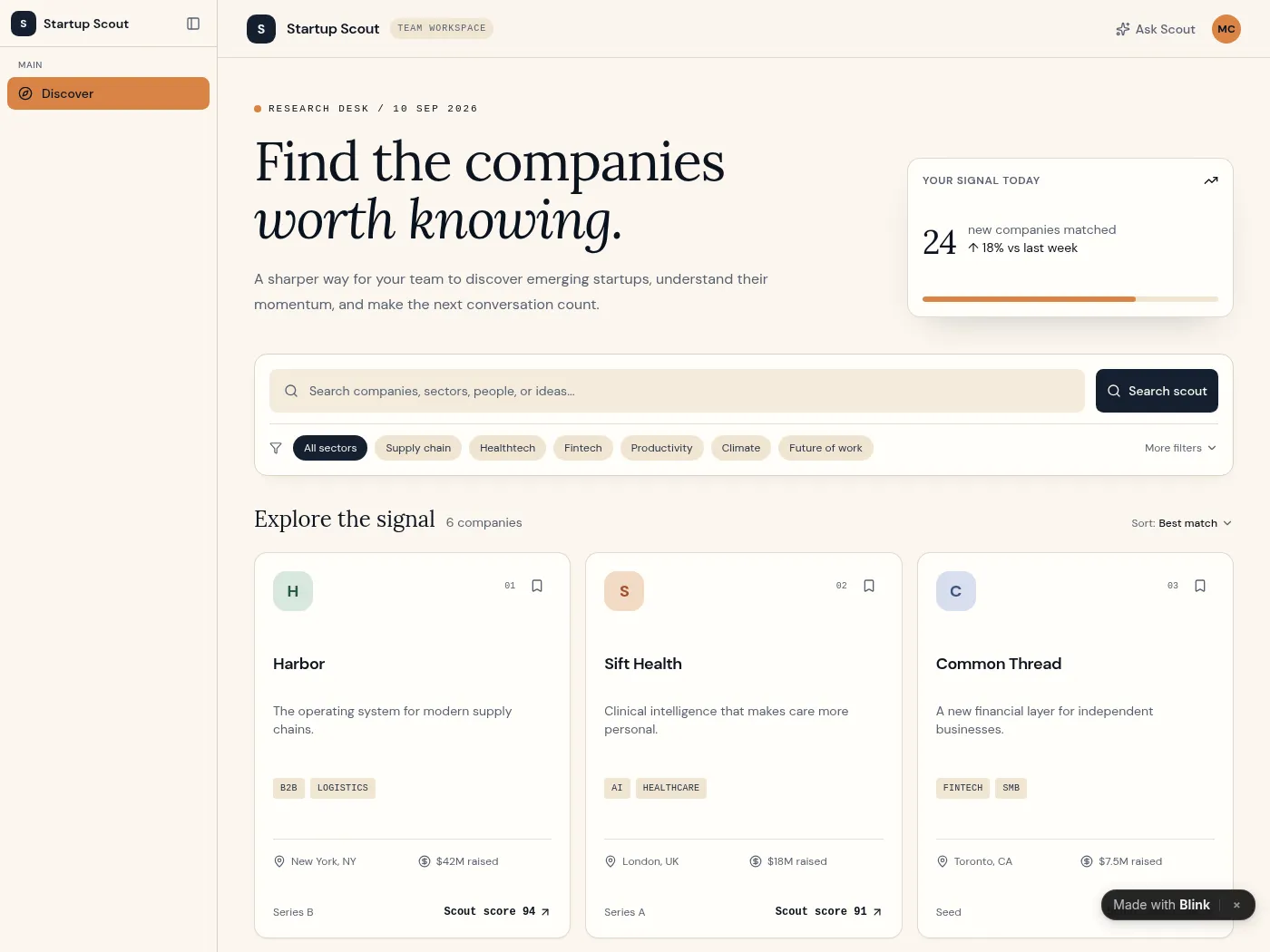 Startup Scout