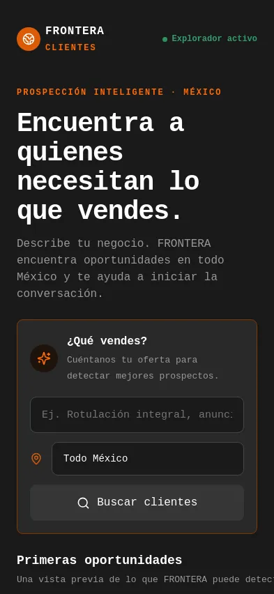 Frontera Clientes