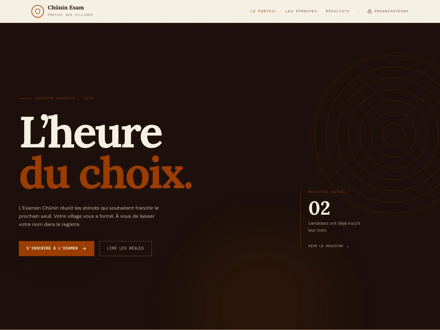 Chūnin Exam Portal