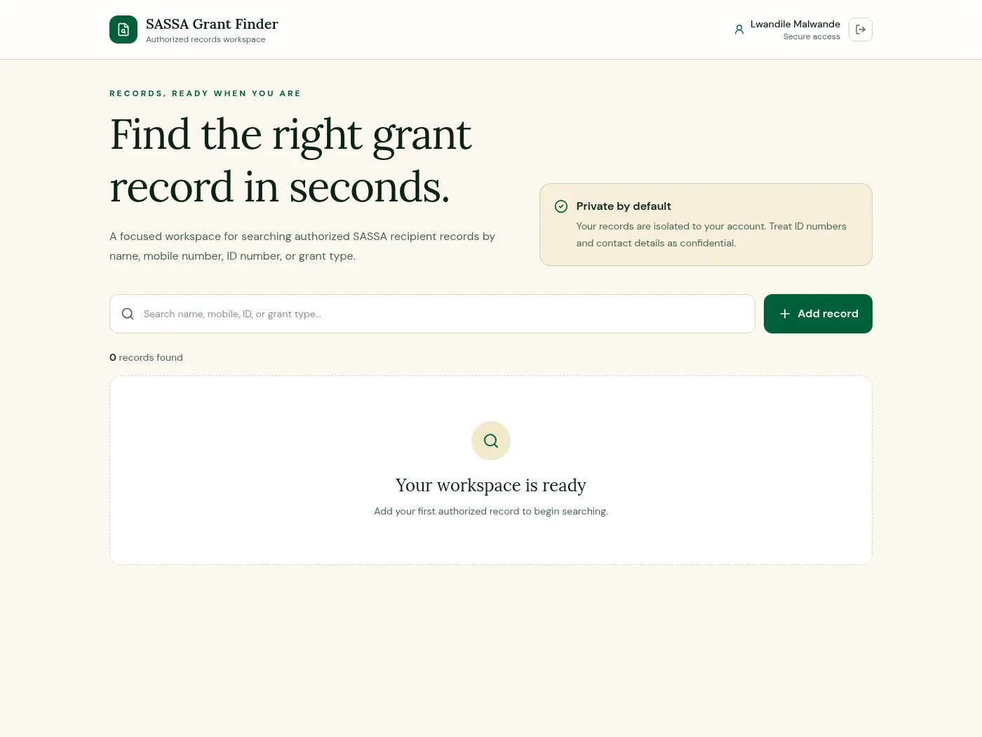 SASSA Grant Finder