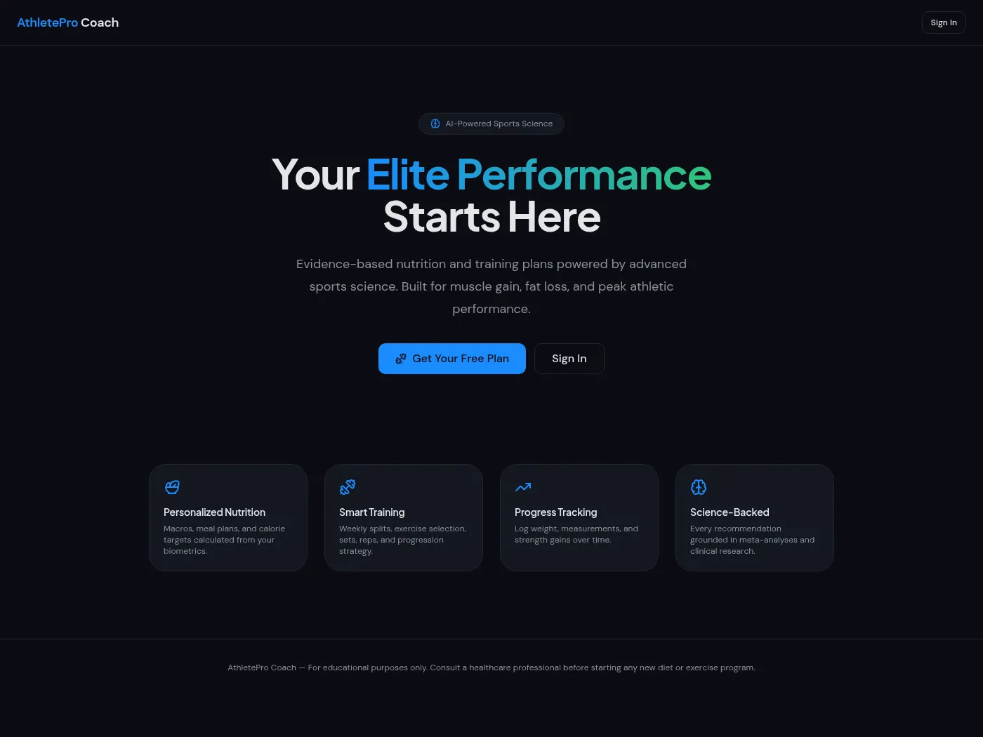 AthletePro Coach