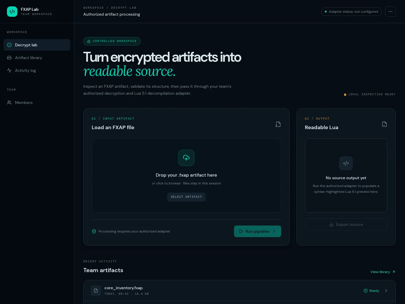 FXAP Decrypt Toolkit