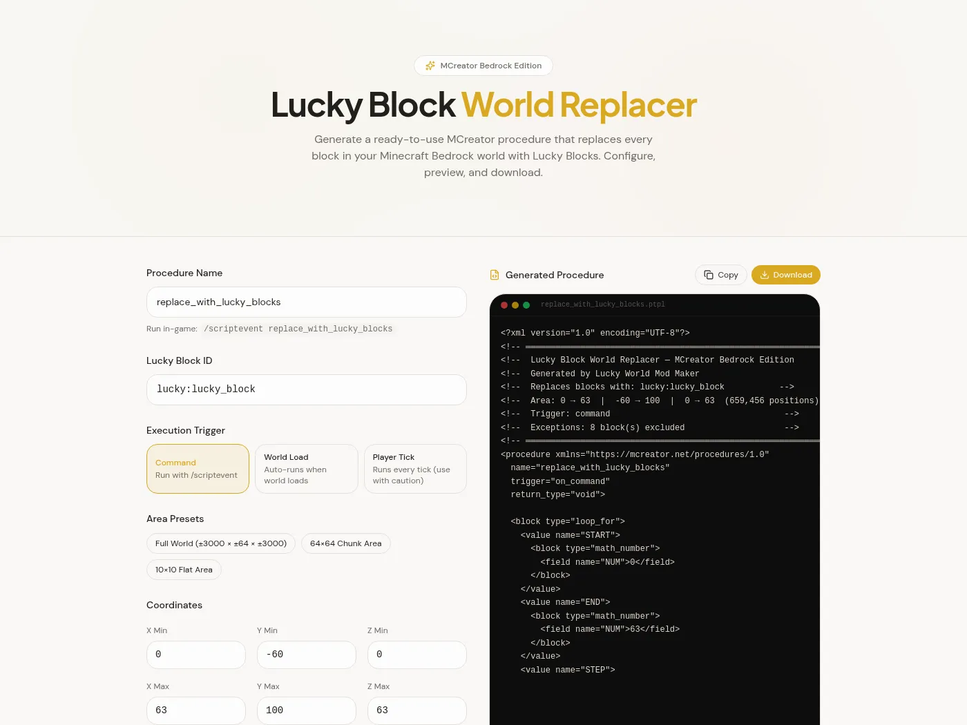 Lucky World Mod Maker