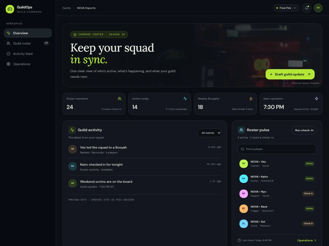 GuildOps Bot