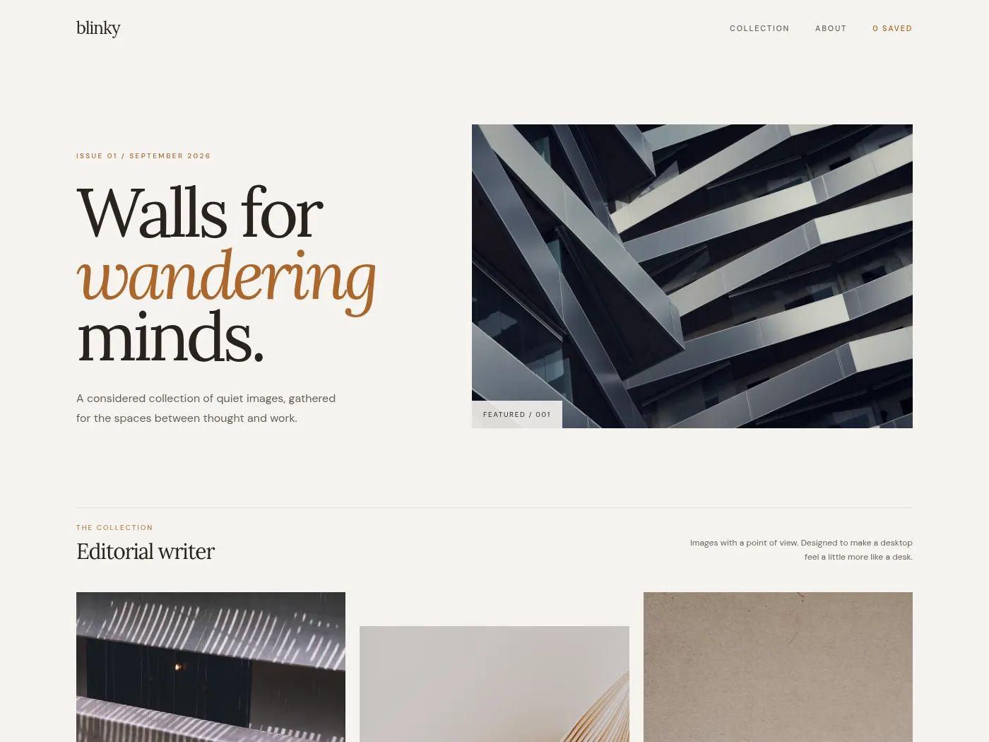 Blinky Editorial Wallpapers