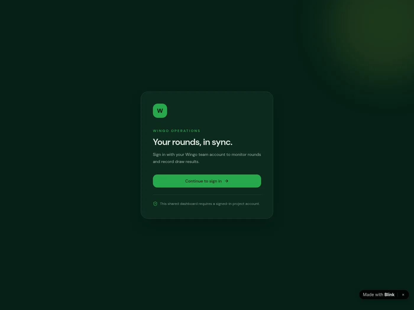 Wingo Admin Dashboard