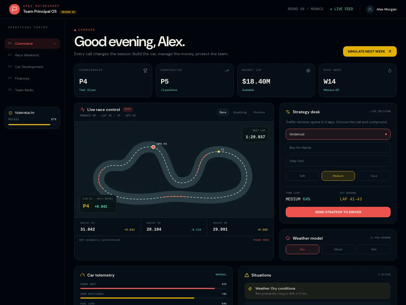 F1 Race Simulator