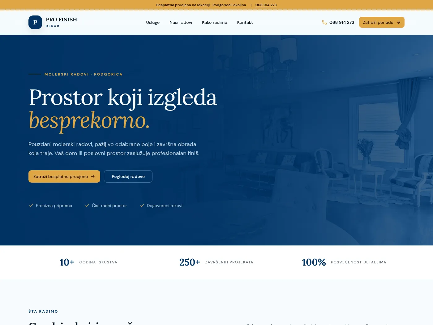 Pro Finish Dekor Website