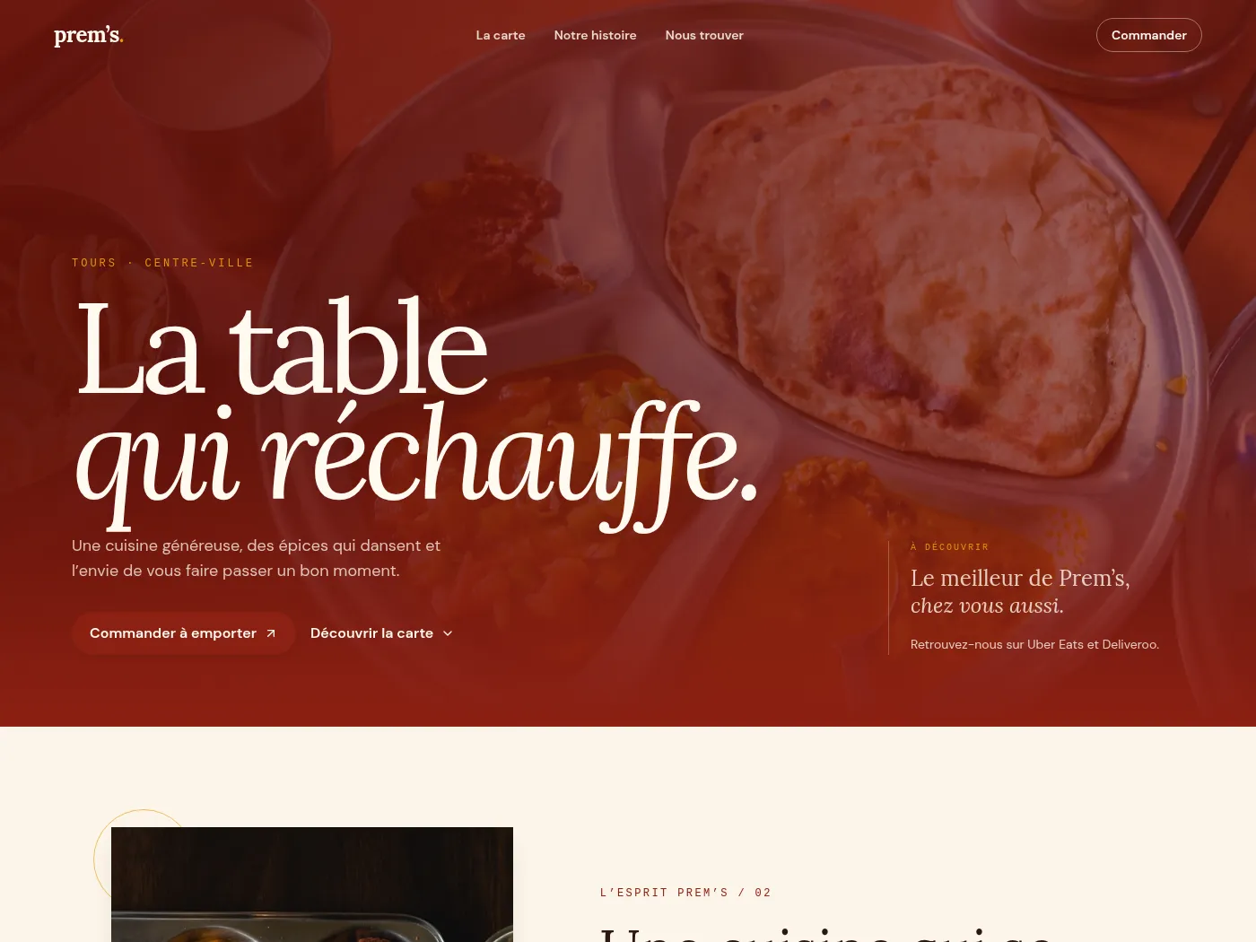 Prem's Restaurant Site