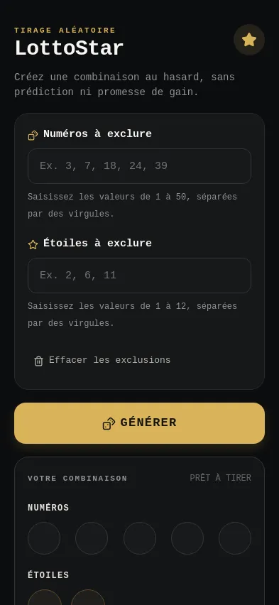 LottoStar Android Generator