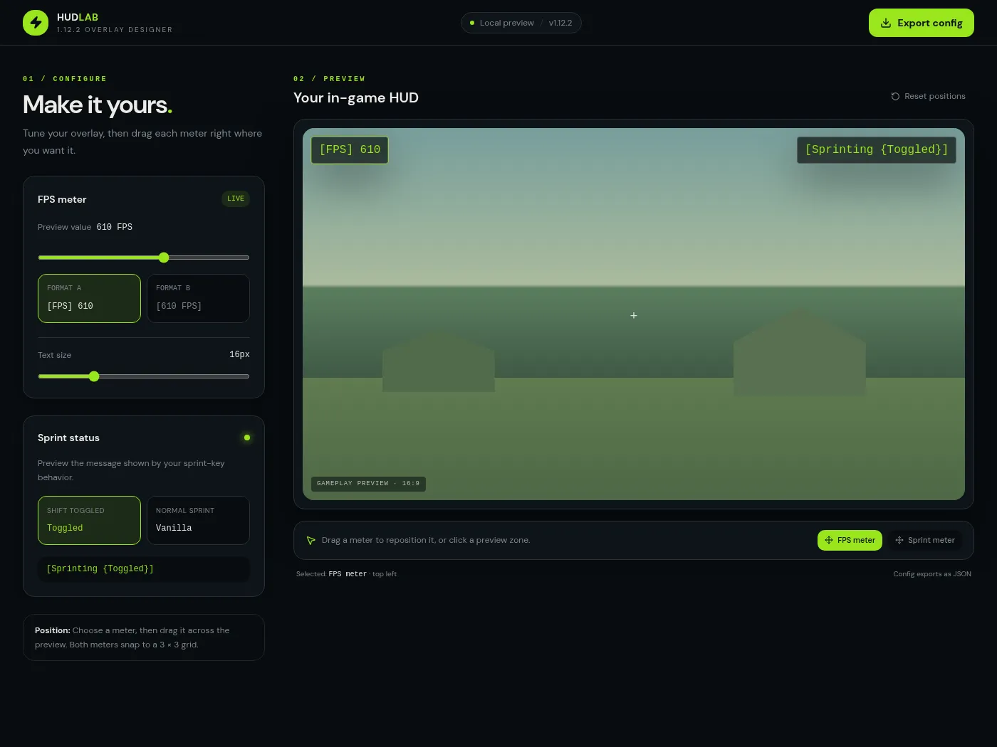 Custom HUD Overlay