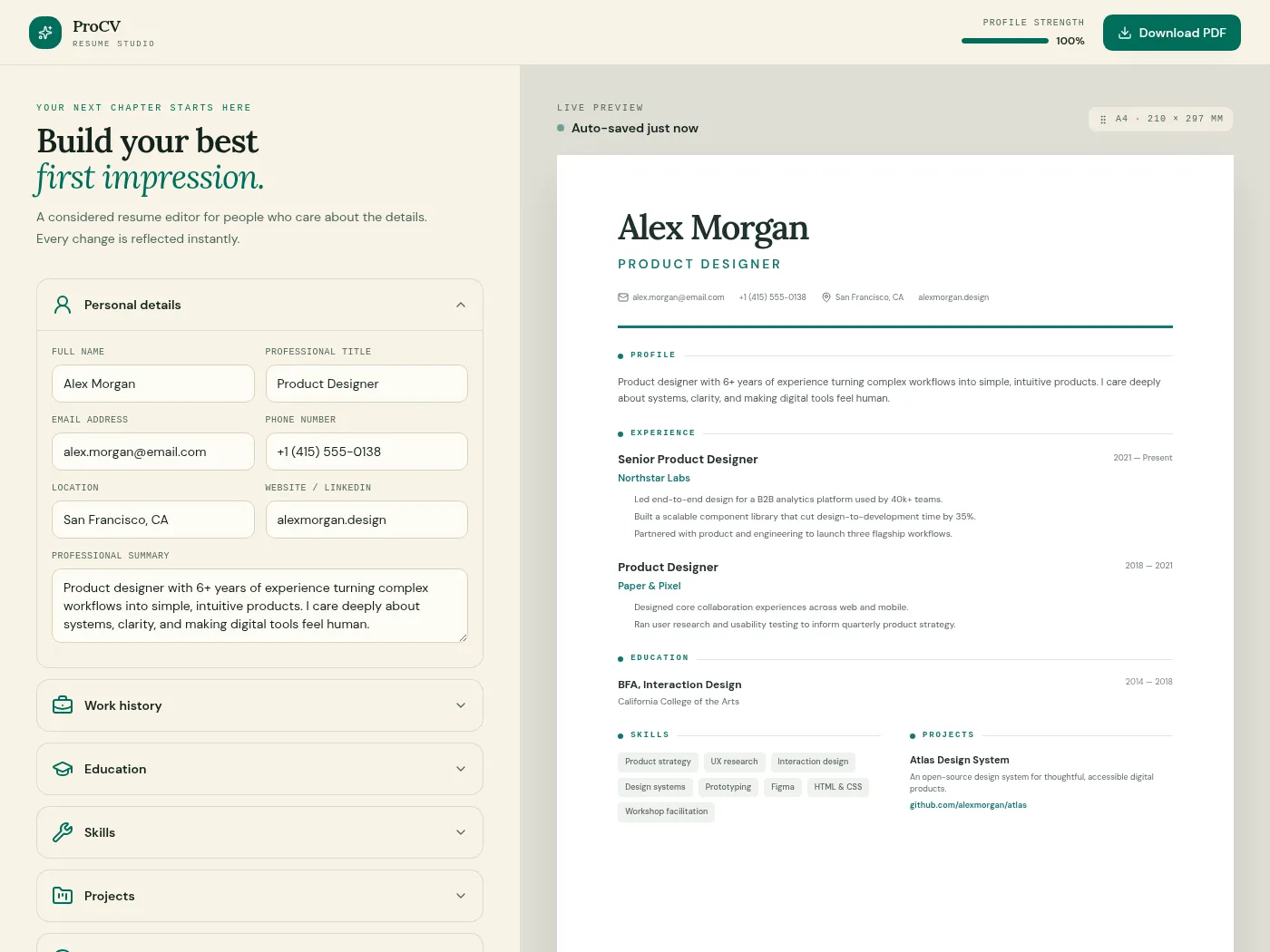 ProCV Designer