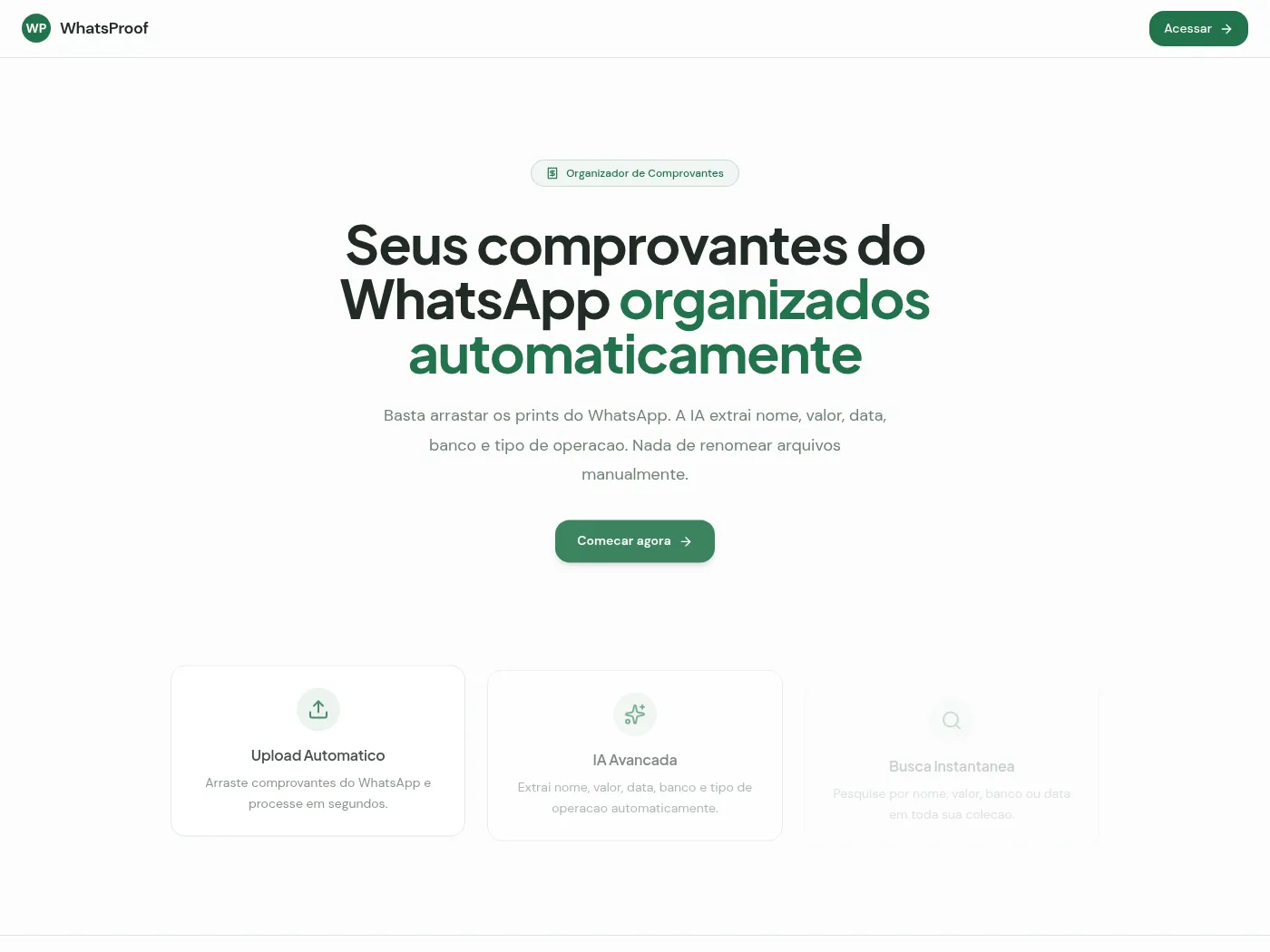 WhatsProof Organizer