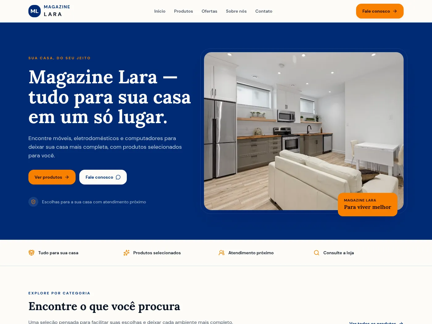 Magazine Lara Landing Page