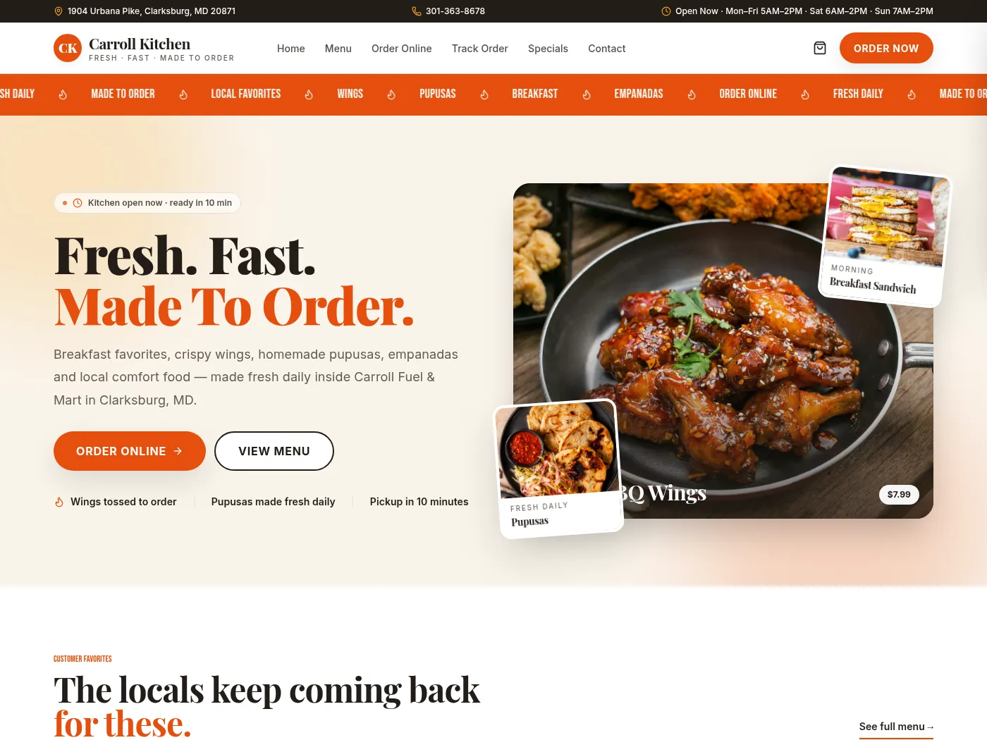 Carroll Kitchen Website