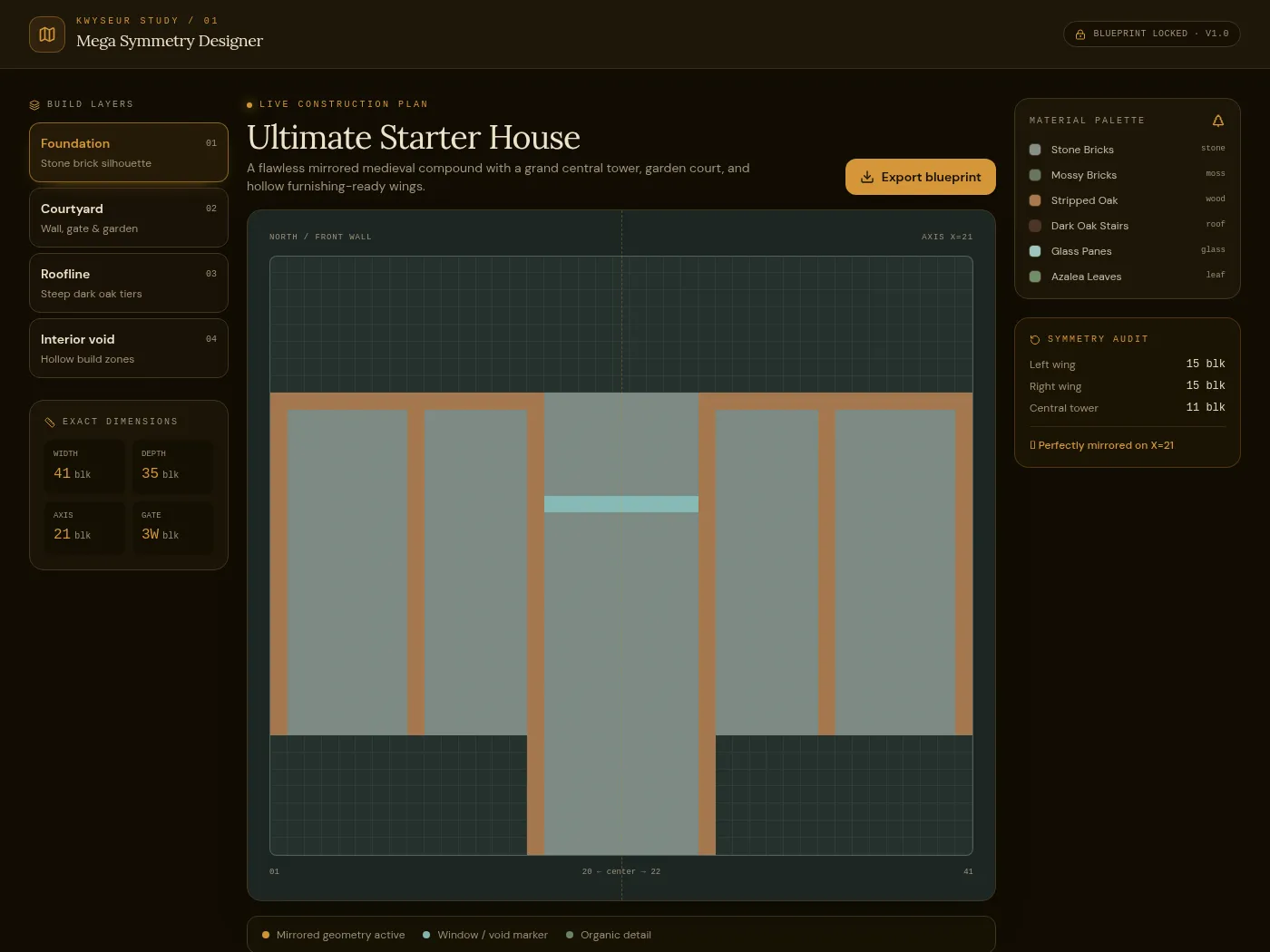 Minecraft Mega Symmetry Designer