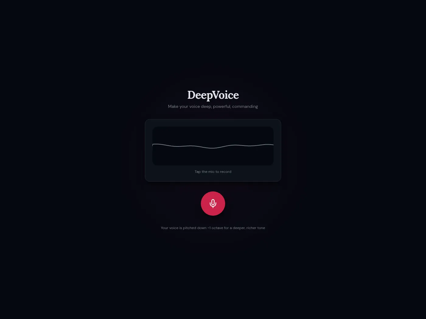 DeepVoice Web App
