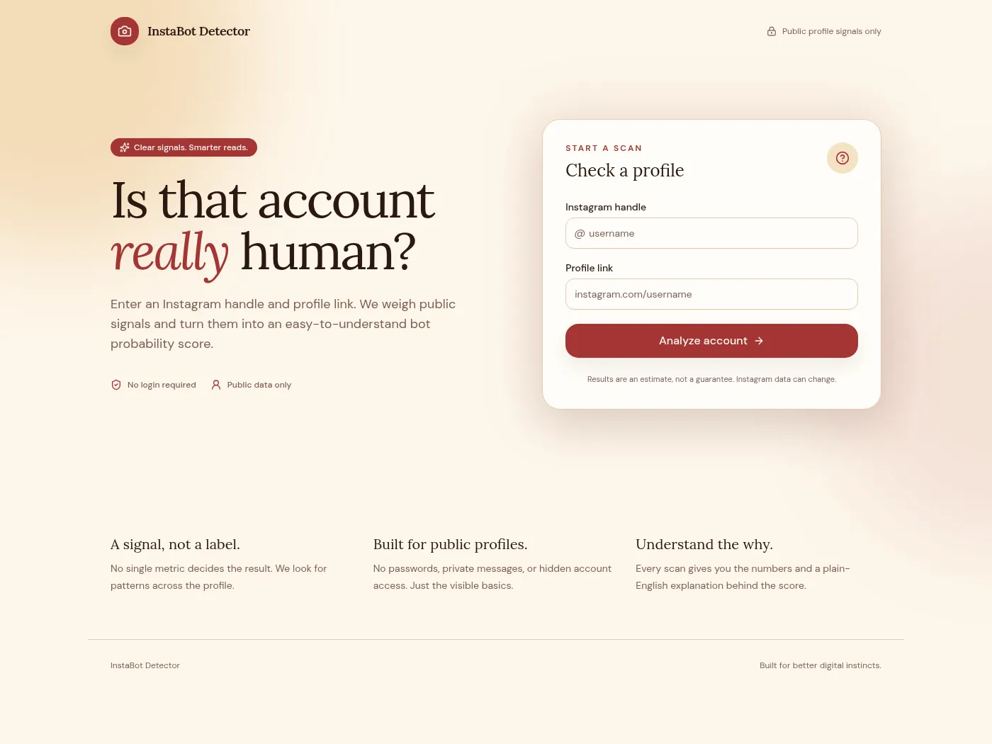 InstaBot Detector
