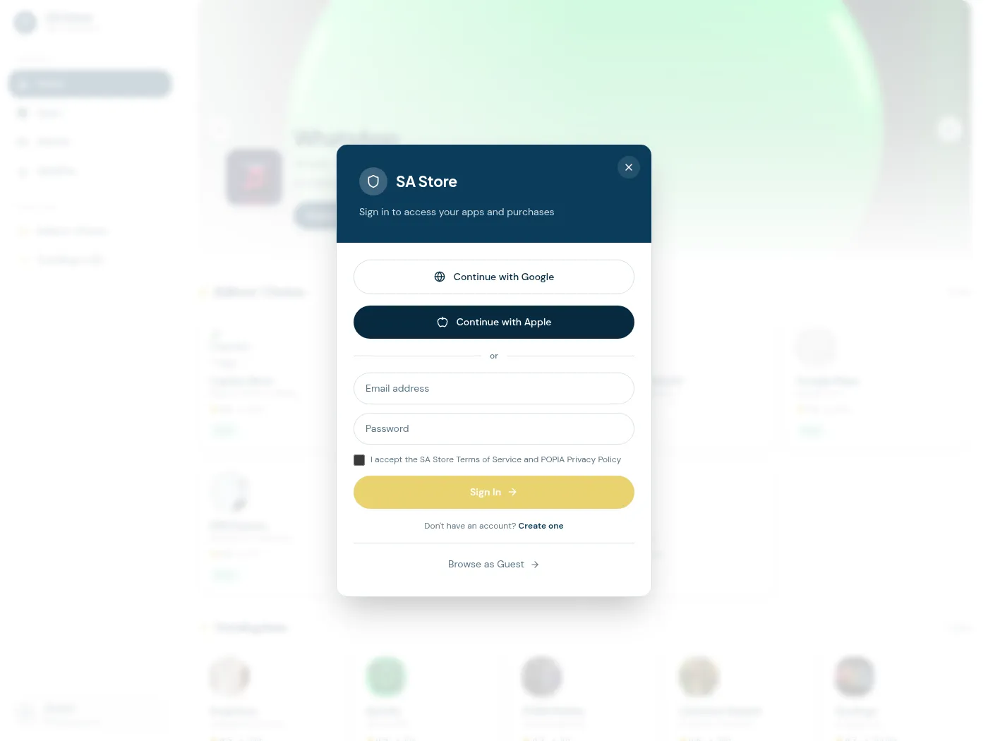 SA Store Web Marketplace