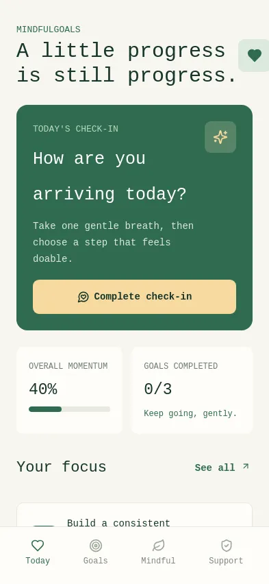 MindfulGoals App