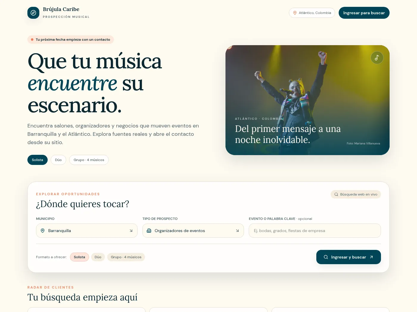 Event Singer Finder