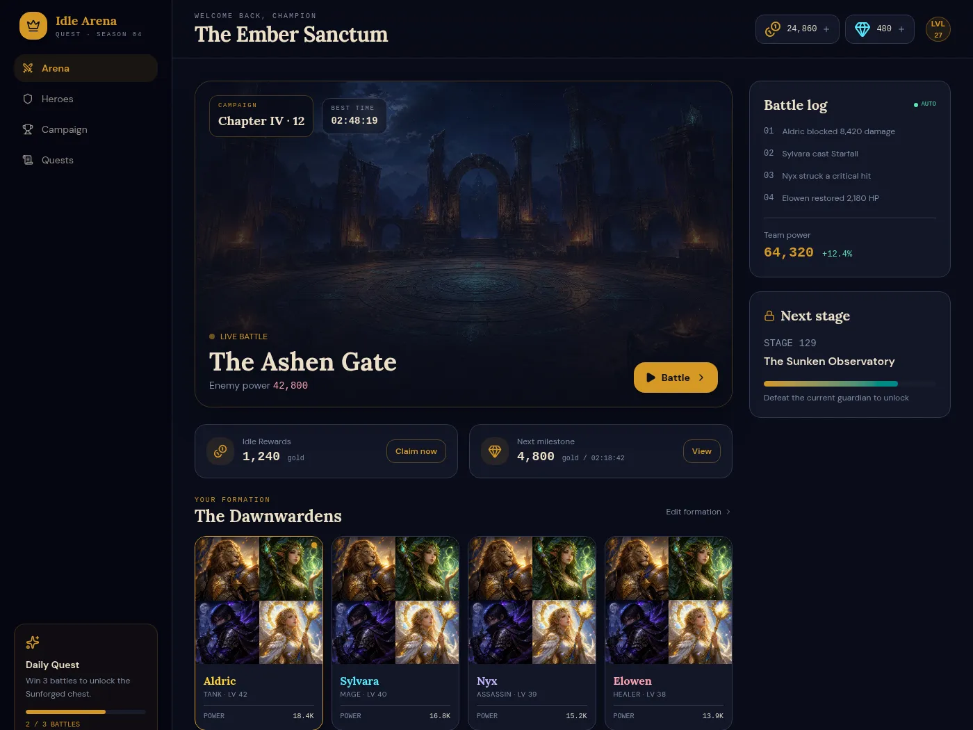 Idle Arena Quest