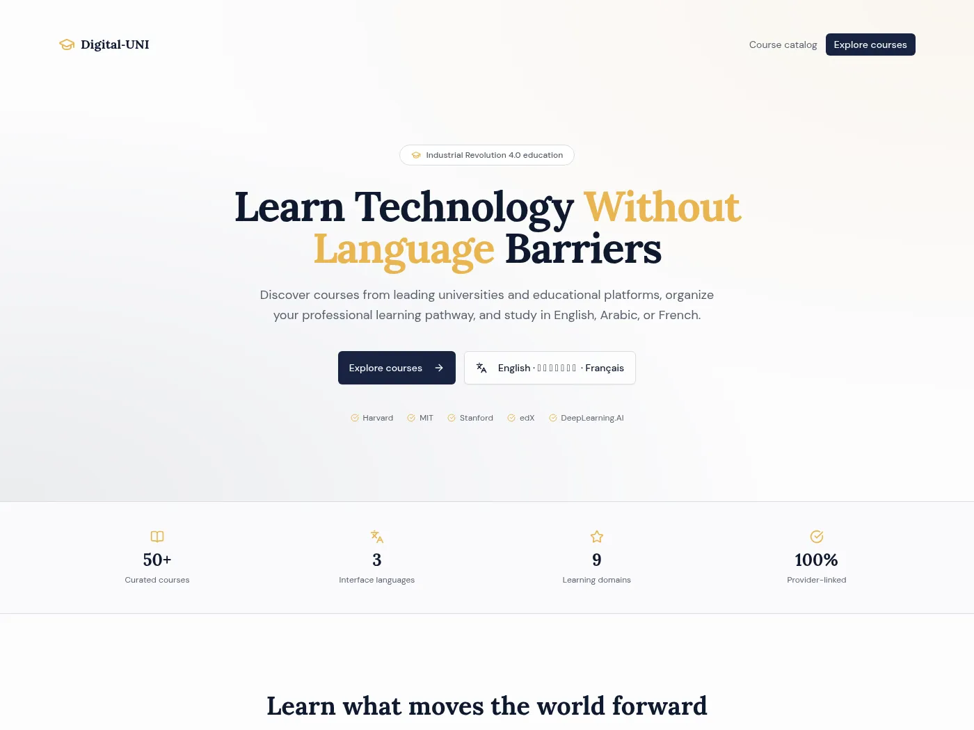 Digital‑UNI Course Discovery