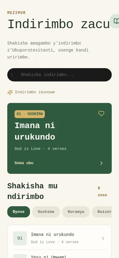 Mezimur Lyrics App