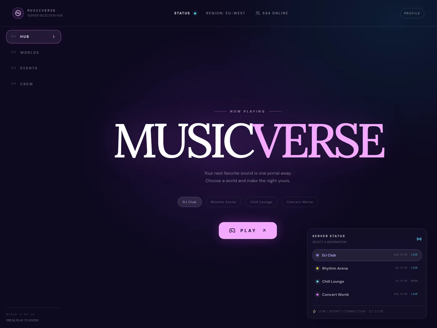 MusicVerse Hub Generator