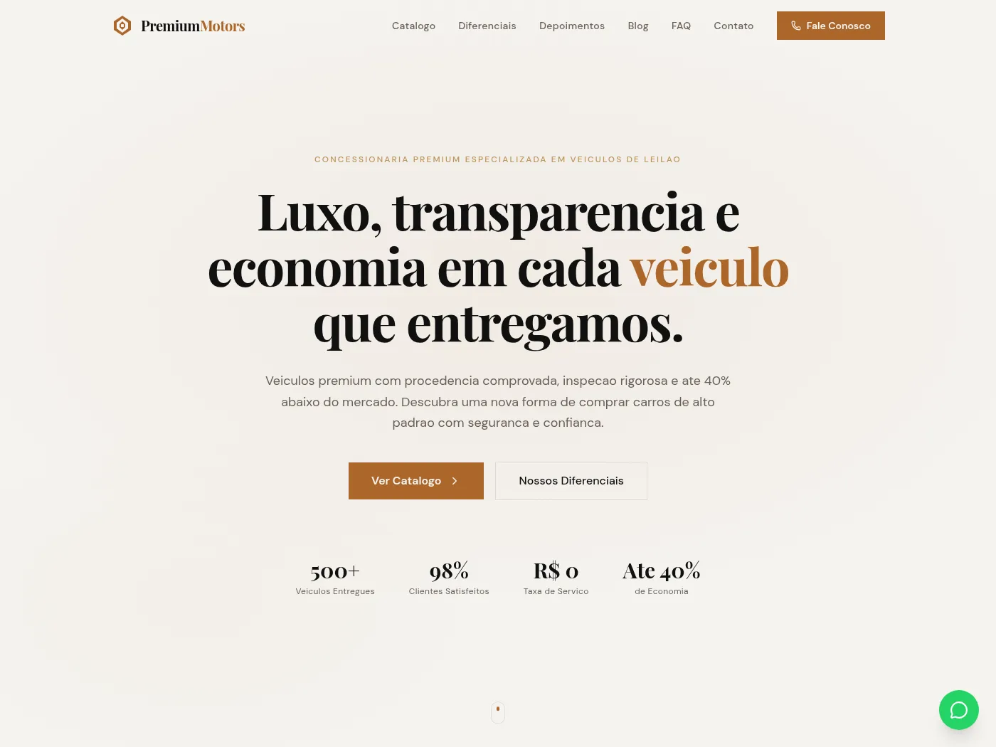 Leilão Premium Motors
