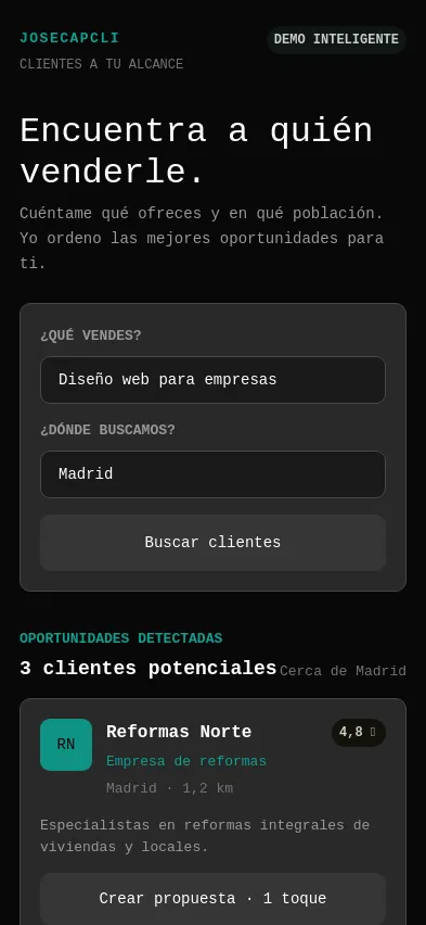 JOSECAPCLI Client Finder