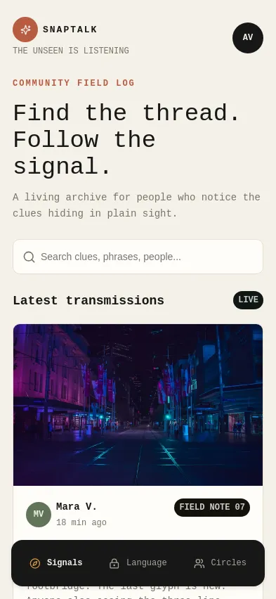 SnapTalk Community